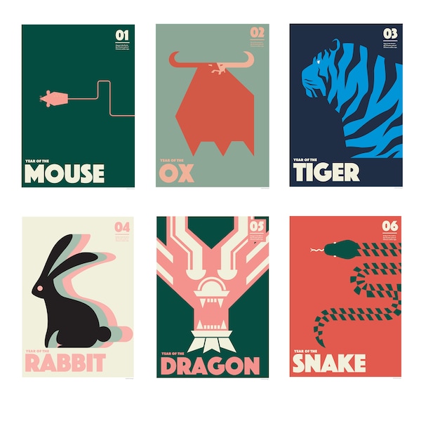 Chinese Zodiac Art - Etsy