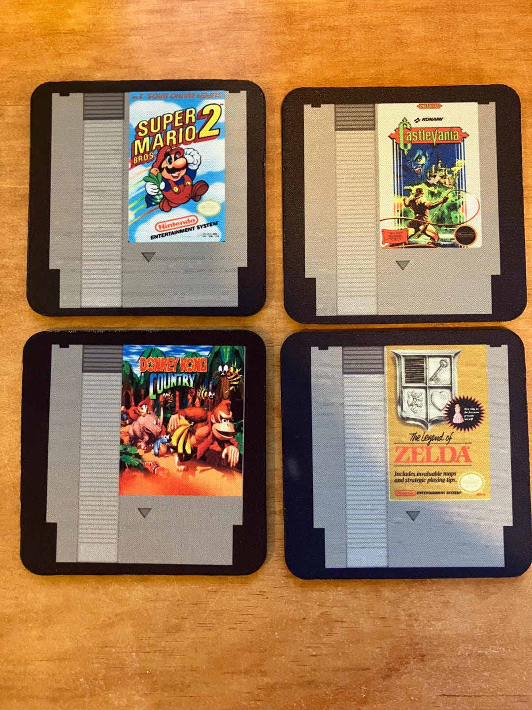 Retro NES Cartridge Neoprene Coasters - Etsy