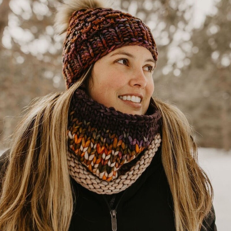 Hand Knit Merino Cowl - Etsy
