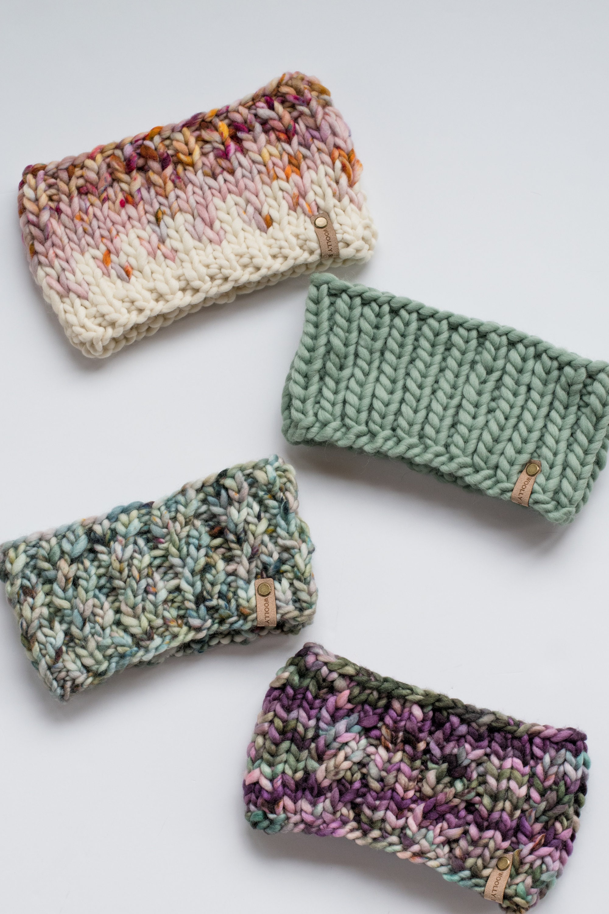 KNITTING PATTERN BUNDLE: 5 Knitting Pattern Bundle, Easy Knit Headband ...