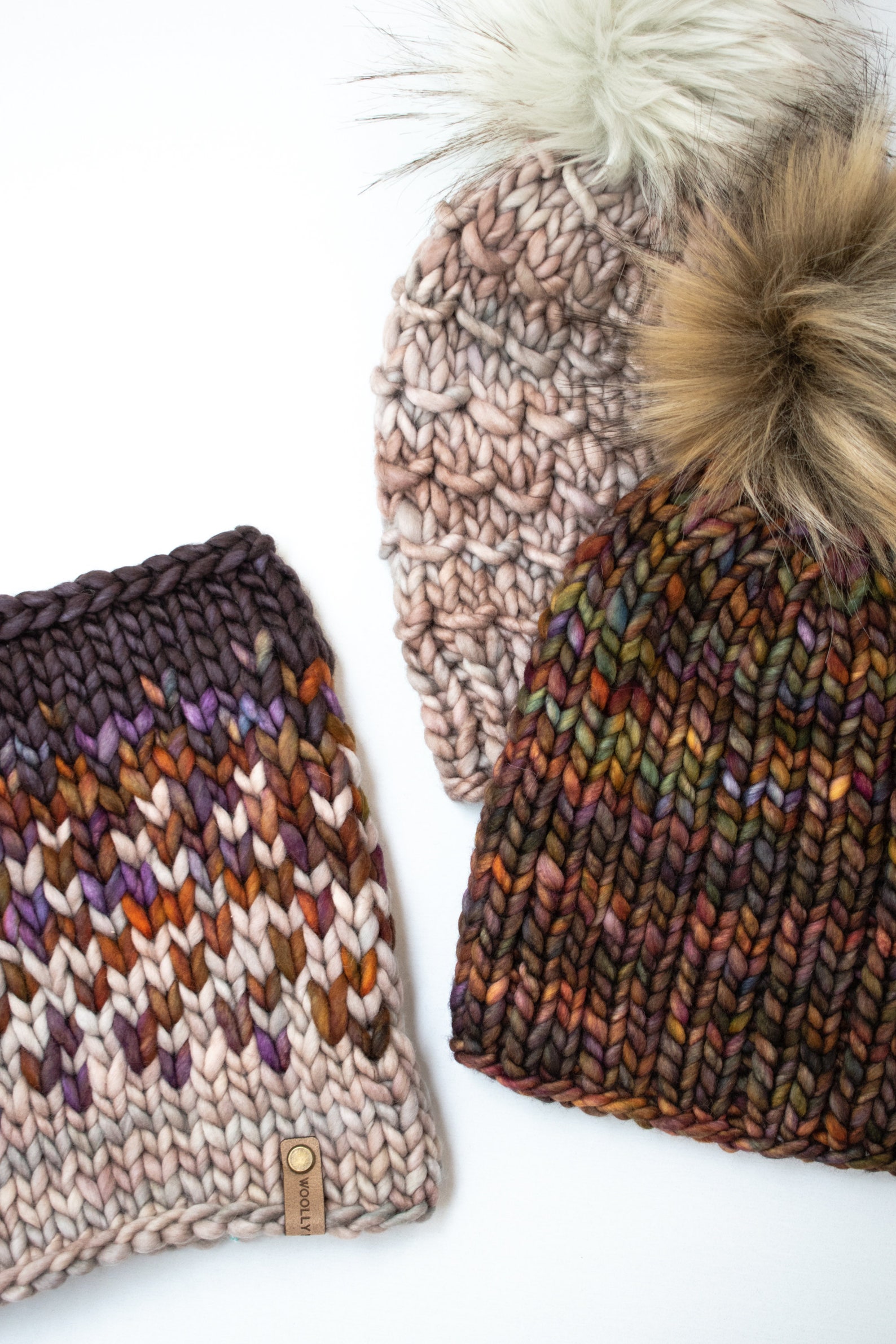 Gray and Multicolor Merino Wool Fair Isle Hand Knit Cowl, Luxury Chunky ...
