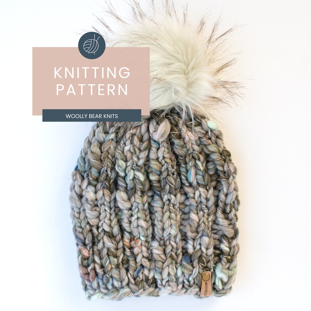KNITTING PATTERN: Lakeaires Toque | Easy Super Bulky Yarn Hat Knitting ...