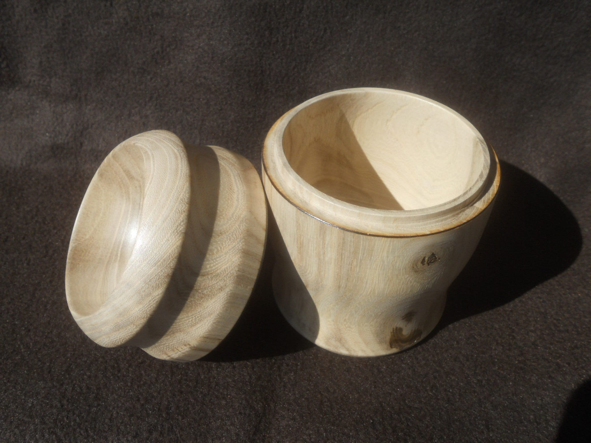 Boîte de tournage sur bois, Boîte en bois avec couvercle, Boîte en bois faite à la main, Boîte ...