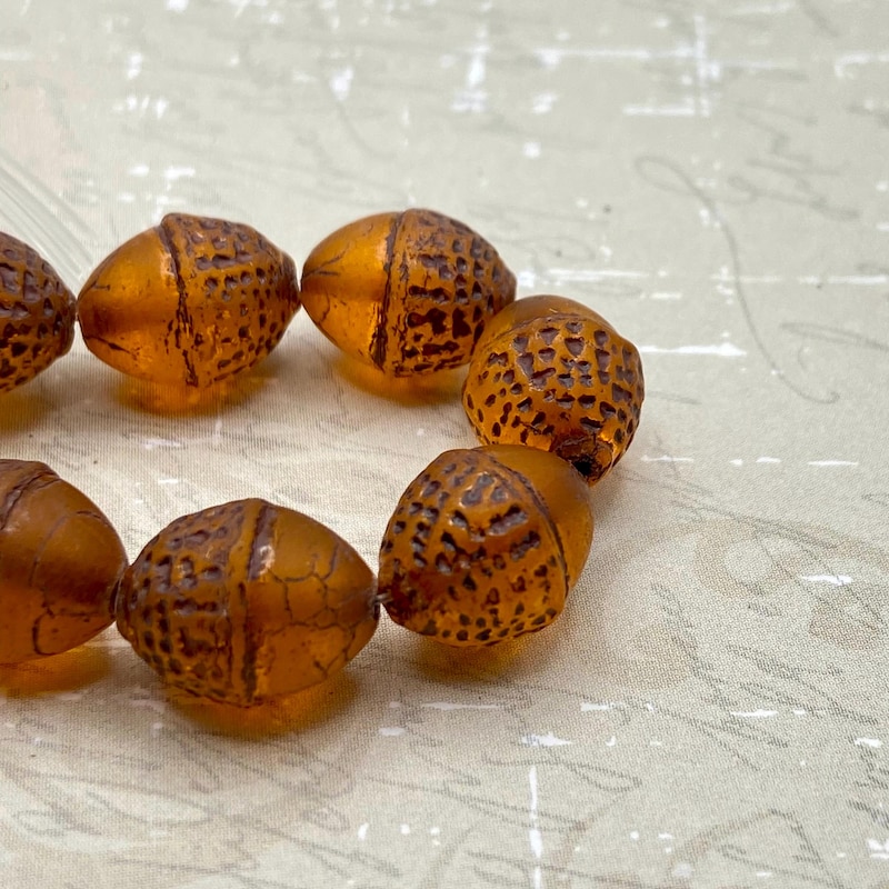 Acorn Beads - Etsy UK