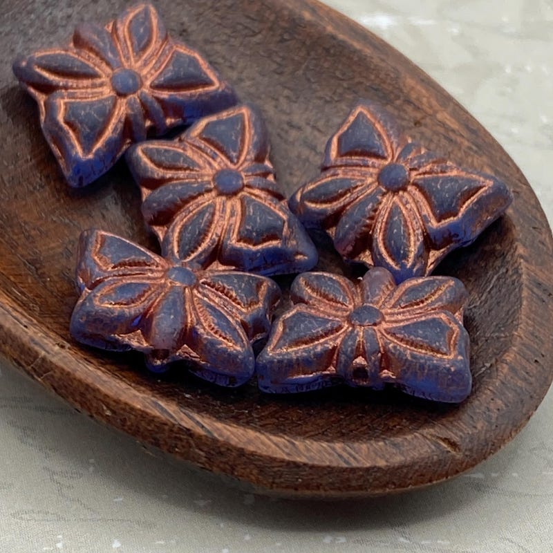 Blue Butterfly Gem Earrings - Etsy UK