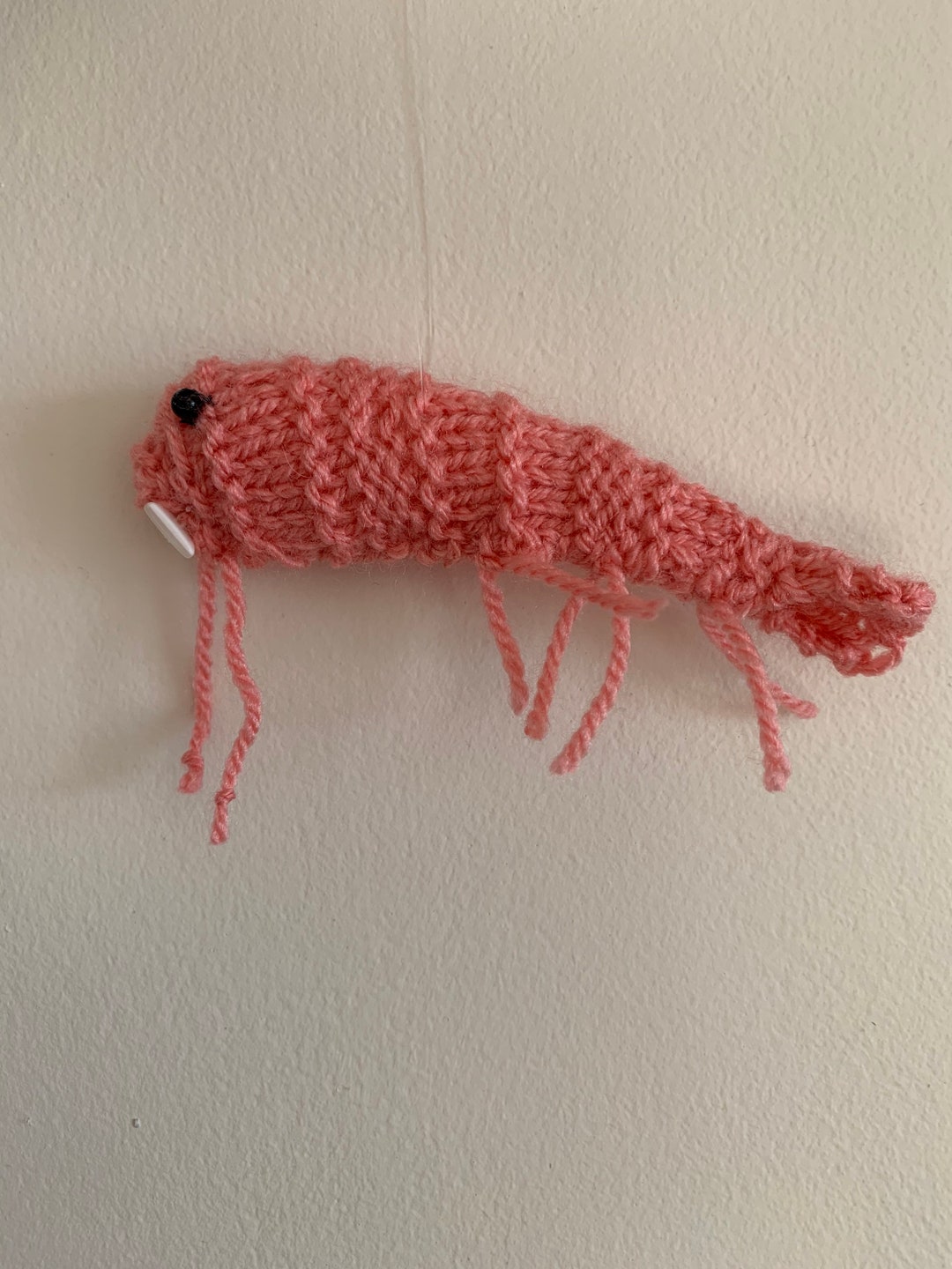 Cornish Knitted Prawn Groom in Pink - Etsy