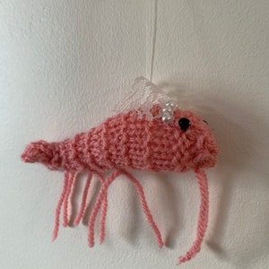 Cornish Knitted Pink Prawn Bride - Etsy