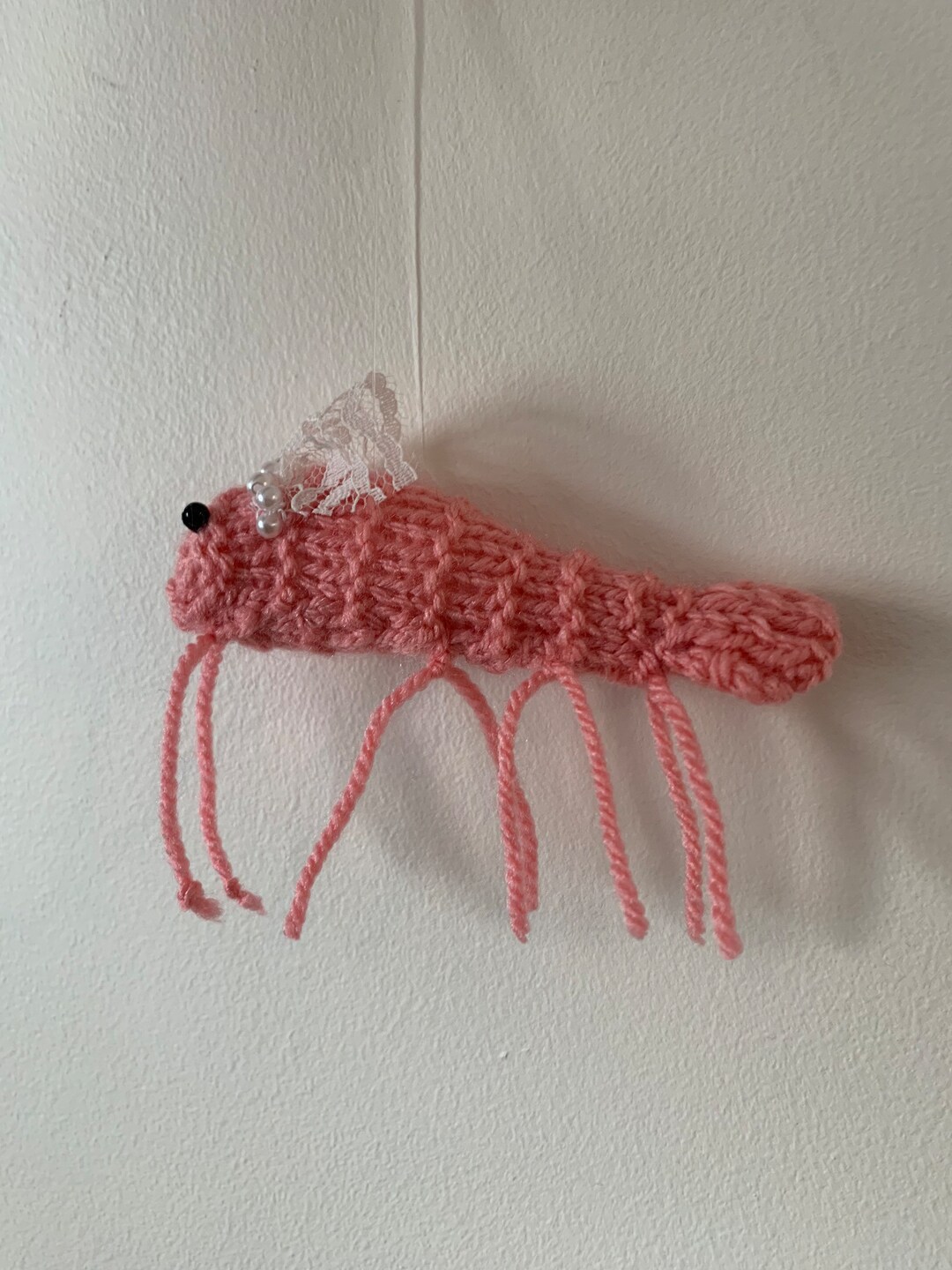 Cornish Knitted Pink Prawn Bride - Etsy