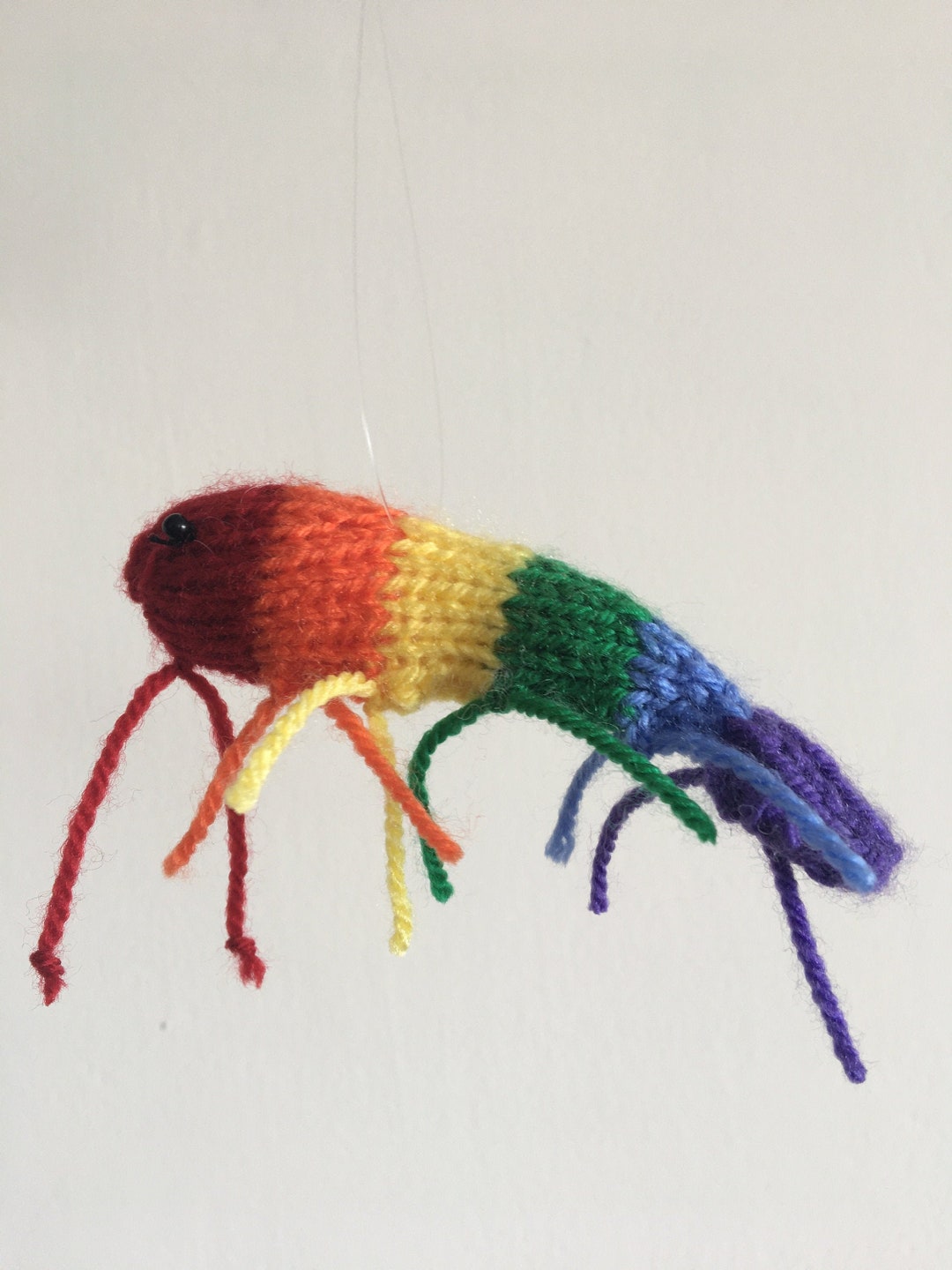 Cornish Knitted Rainbow Prawn LGBTQ - Etsy