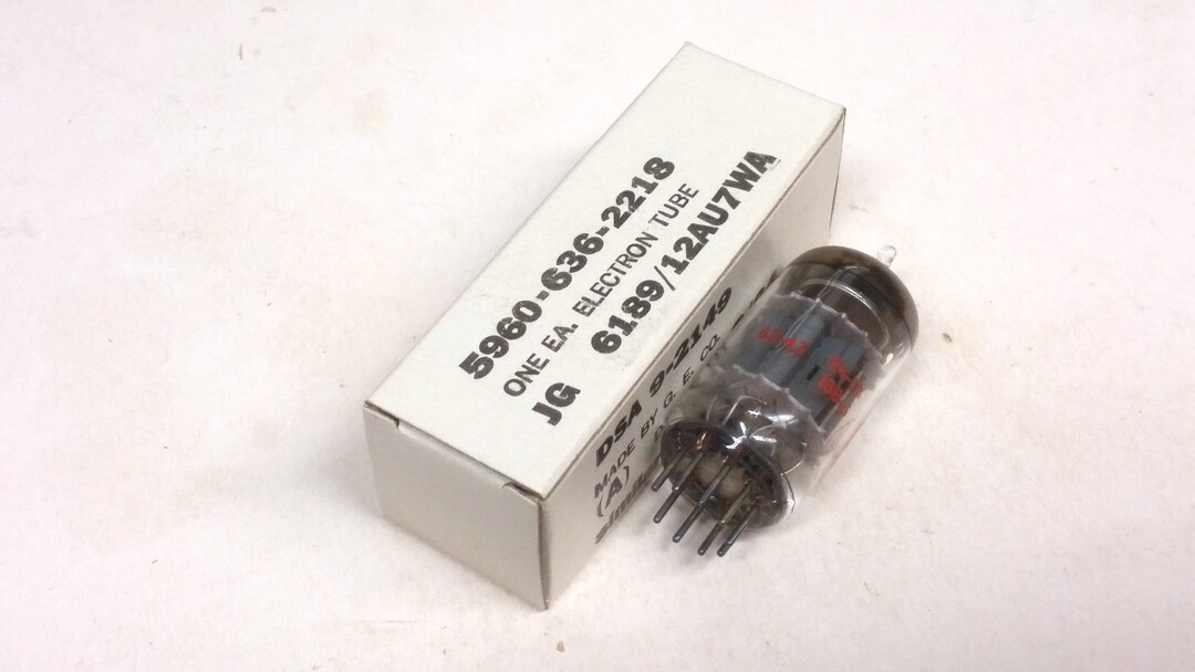 General Electric JG-6189 Premium 12AU7 Radio Receiver Audio Amp Tube # ...