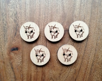 Cow Buttons - Etsy