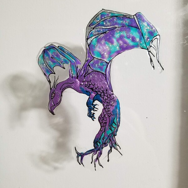 Stained Glass Dragon Patterns Etsy 8715