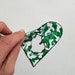 Green and White MSU Heart With Michigan Outline Window Art - Etsy