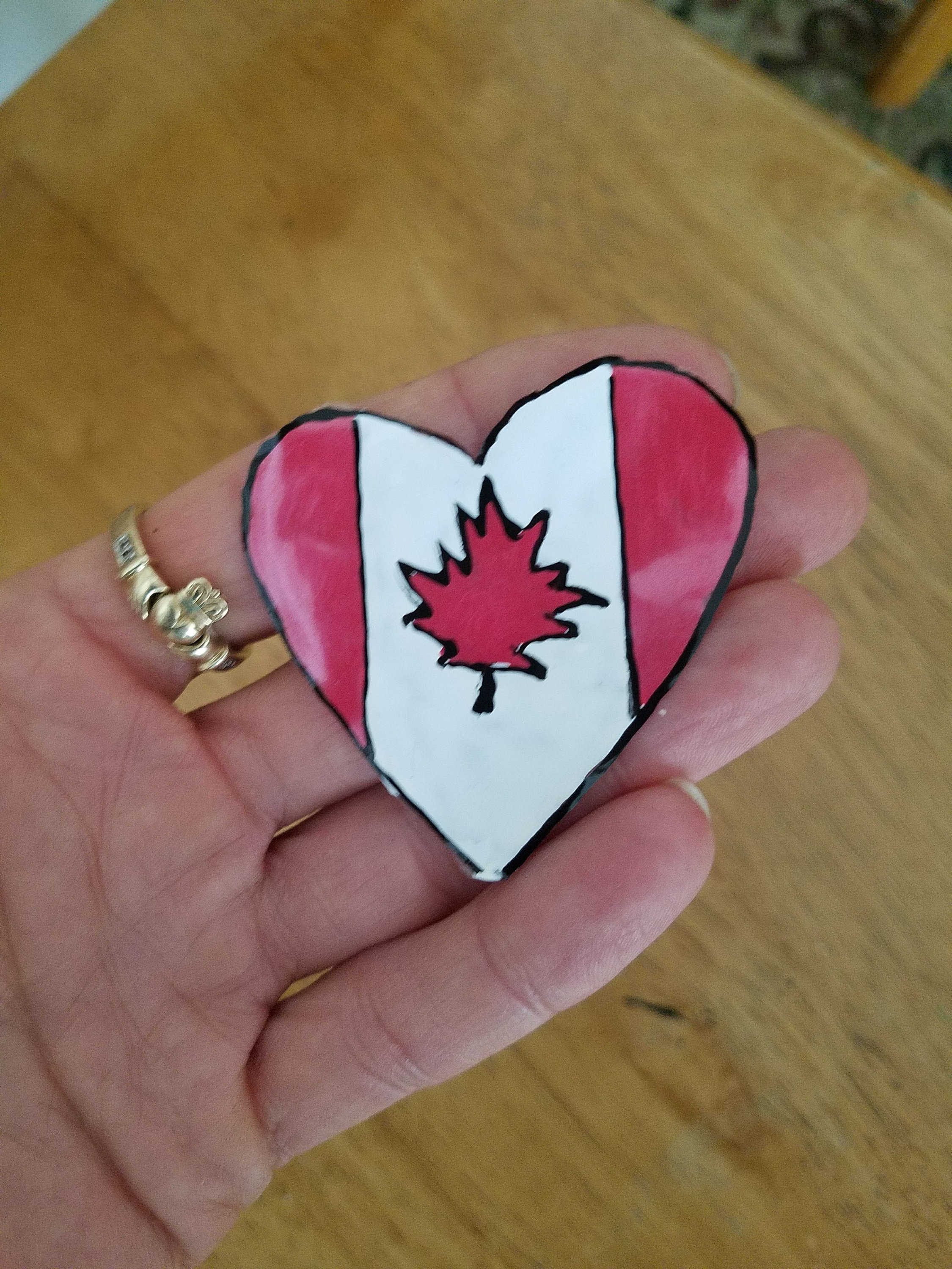 Heart of My Nation Hand Painted Flag Hearts Window Clings - Etsy