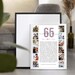 65 Reasons We Love You, Poster Picture Template 65th Birthday Gift for ...