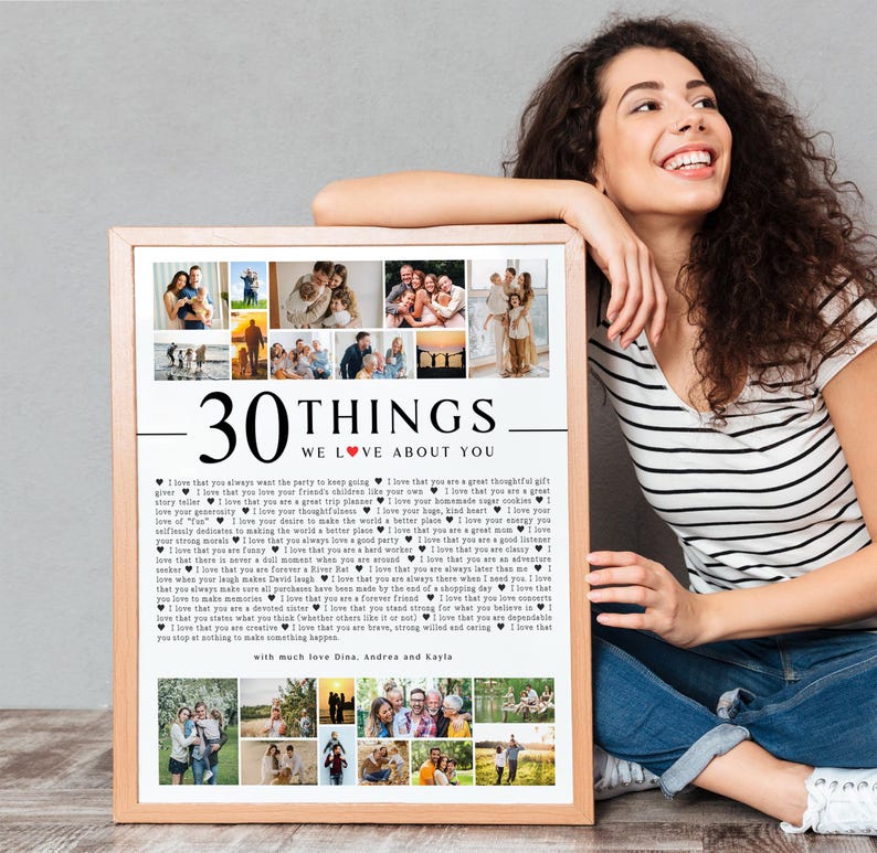 30 Thinks We Love About You, Picture Template, 30 Reasons We Love You ...