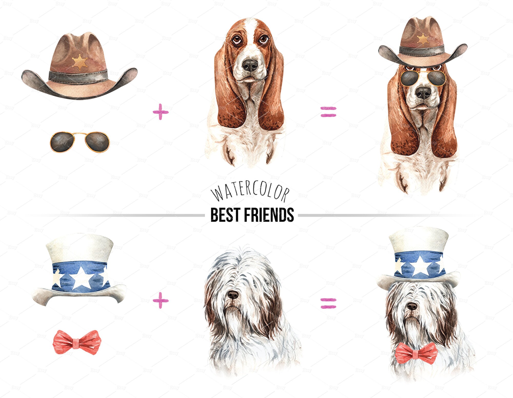 Dog Watercolor Clipart Pet Clip Arts Dog Cliparts Dog Png - Etsy
