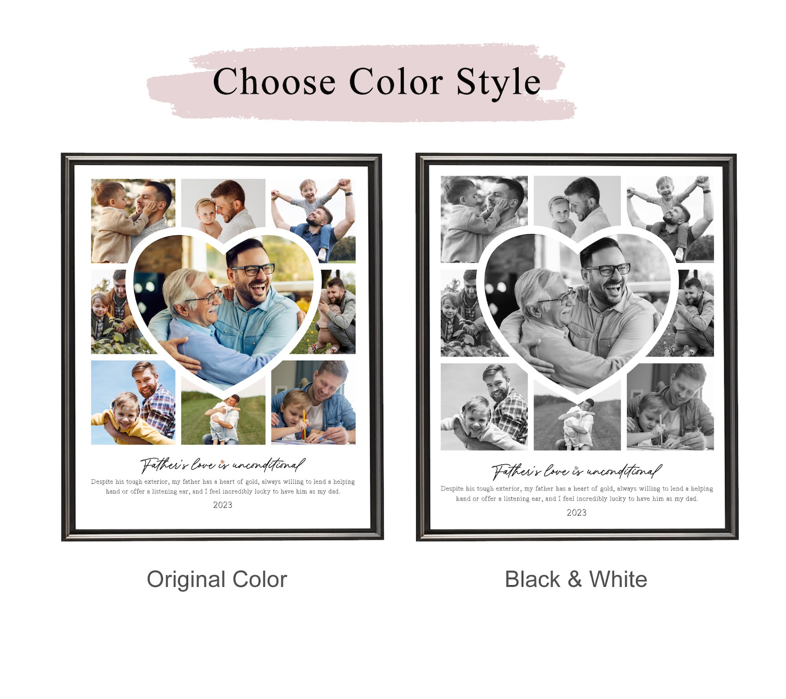 Custom Graduation Picture Collage Template, Printable Modern Graduate ...