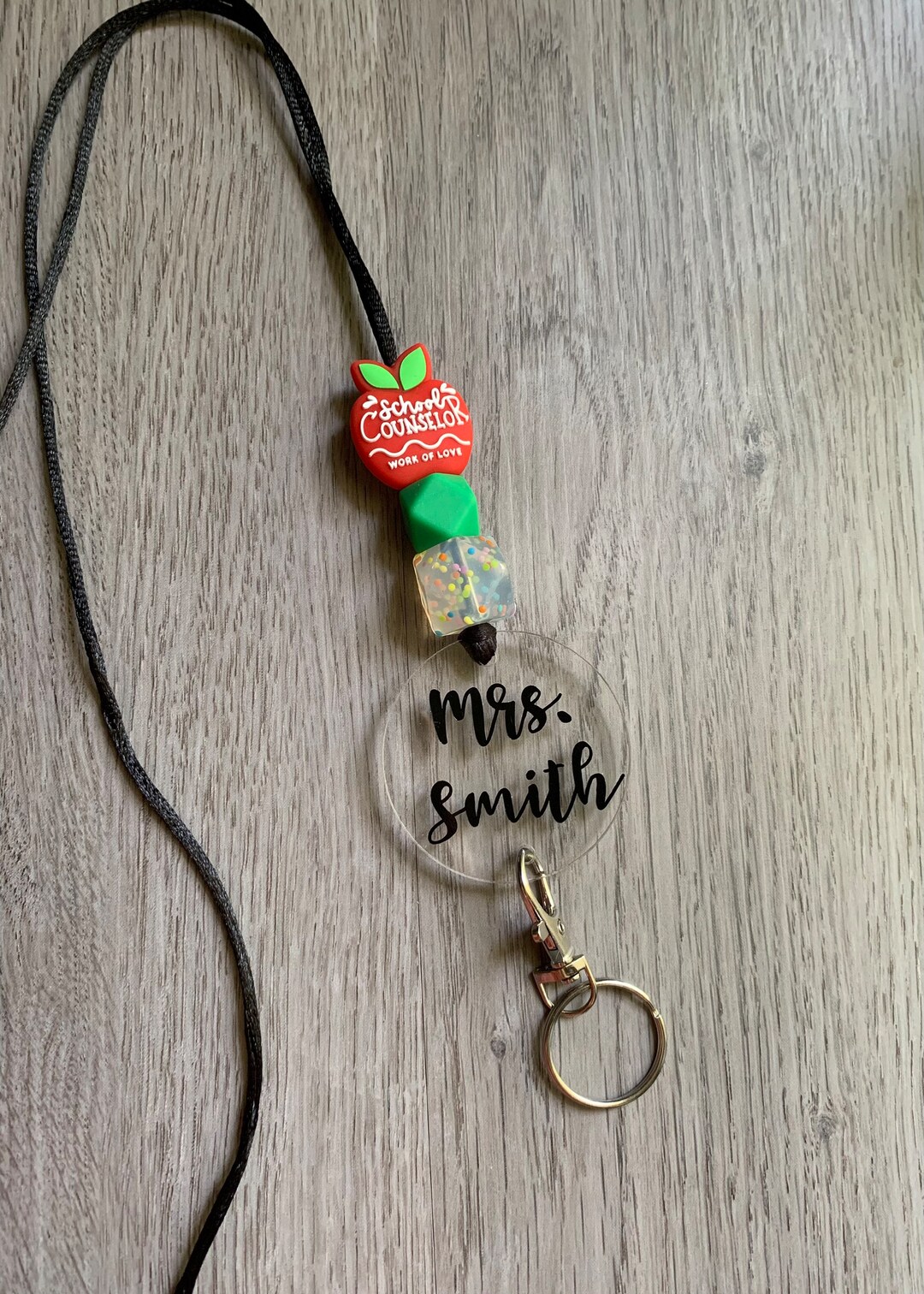 Personalized Lanyard, Teacher Lanyard, Badge Holder, ID Holder, Key ...