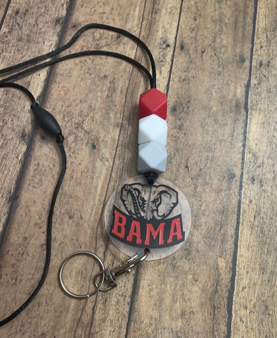 Alabama Crimson Tide Inspired Lanyard Bama Teacher Lanyard | Etsy