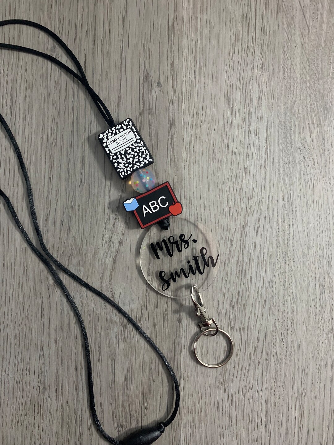 Personalized Lanyard, Teacher Lanyard, Badge Holder, ID Holder, Key ...