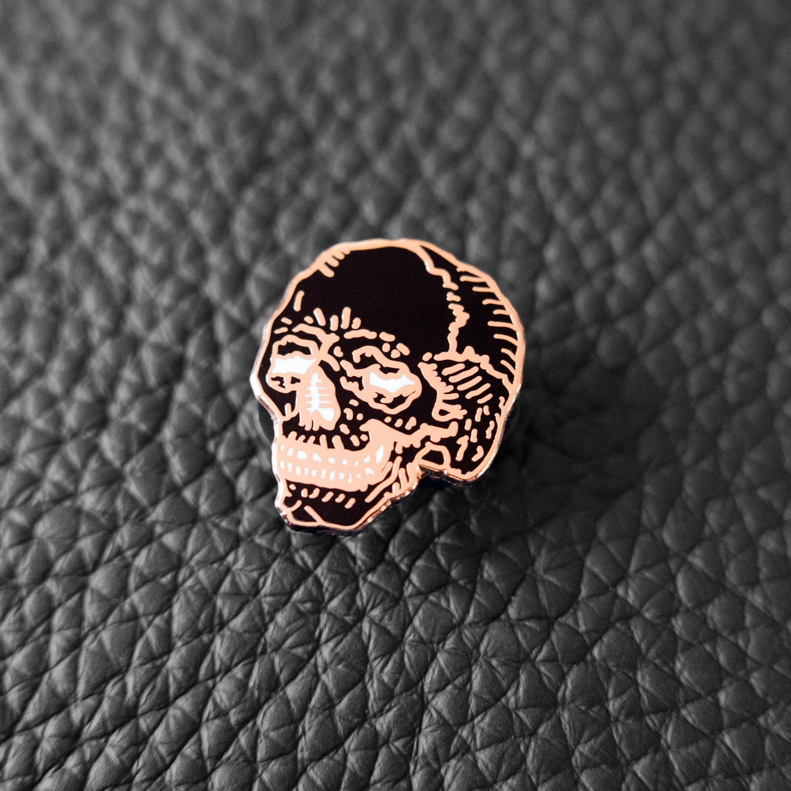 Skull Hard Enamel Lapel Pin Badge Anatomical Illustration | Etsy