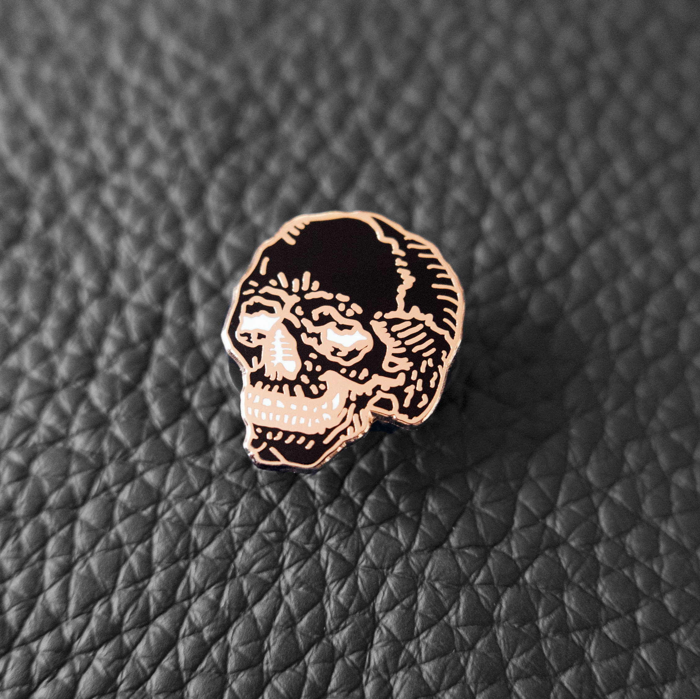 Skull Hard Enamel Lapel Pin Badge Anatomical Illustration | Etsy