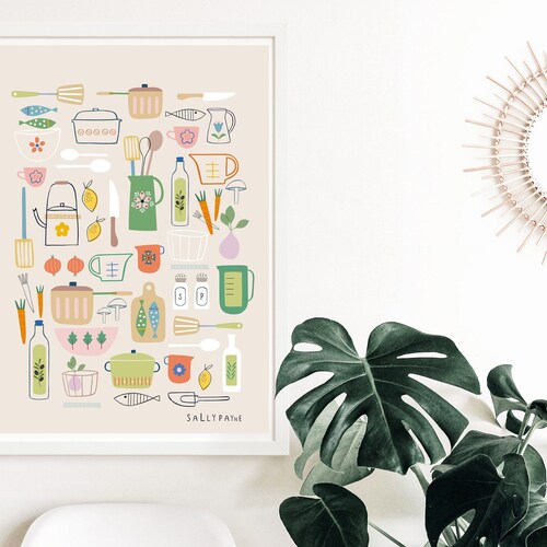 Baking Kitchen Cooking Wall Print Wall Art wall Decor - Etsy