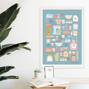 Baking Kitchen Cooking Wall Print - Wall Art -wall Decor - Etsy