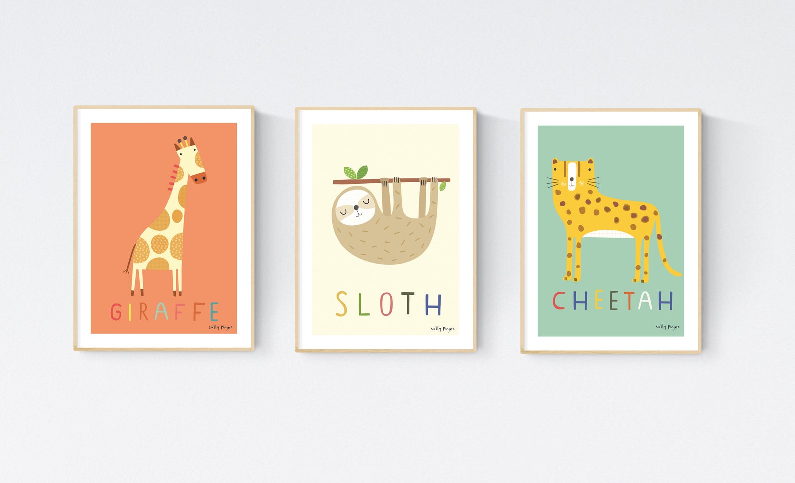 3 Animal Children's Prints - Children's Wall Art - Children's ...