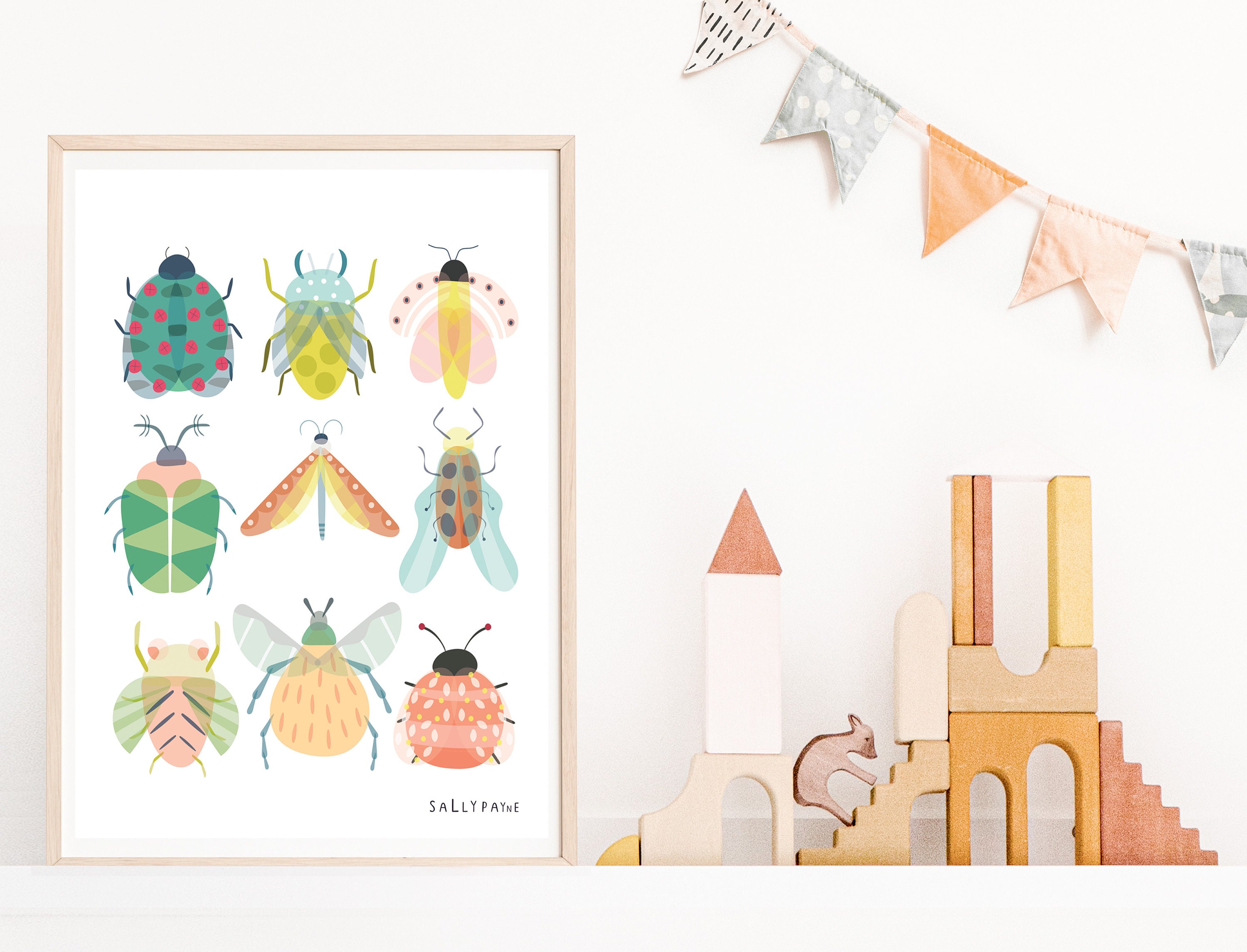 Bug Wall Art Wall Art Children's Prints - Etsy