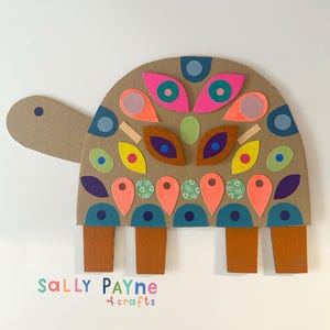 TURTLE CARDBOARD CRAFT - Digital Download - Craft- Make at Home - Etsy
