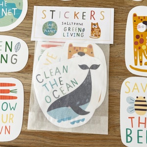 Environmental Awareness Stickers - Kids Stickers - Sticker Pack - Etsy