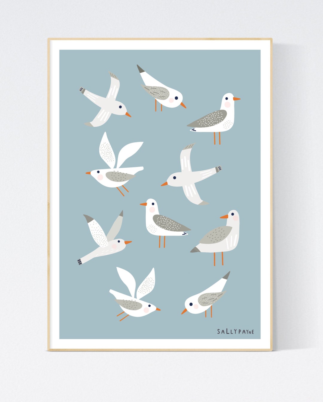 Seagull Print - Wall Print - Wall Art - Etsy