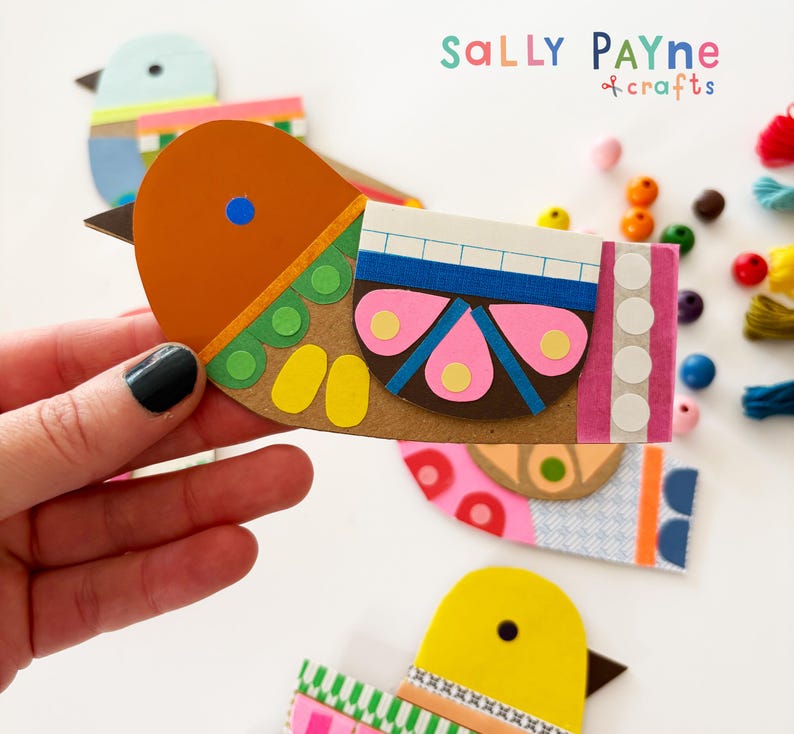 Cardboard Bird CRAFT - Digital Download - - Etsy UK