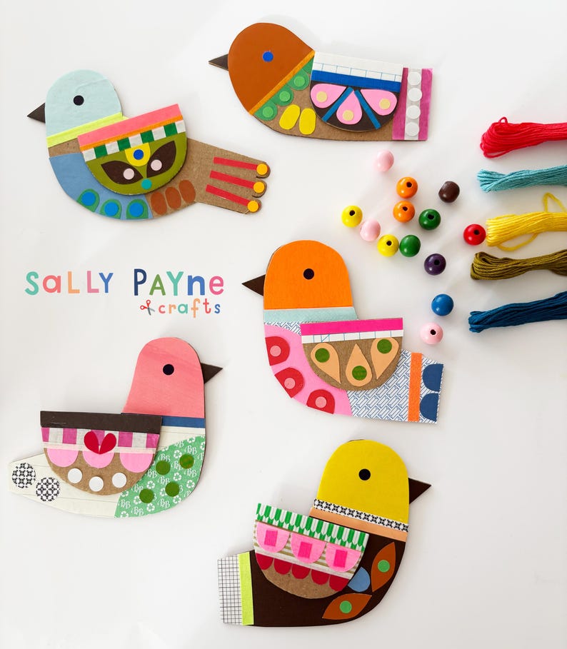 Cardboard Bird CRAFT - Digital Download - - Etsy UK