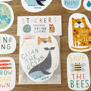 Environmental Awareness Stickers - Kids Stickers - Sticker Pack - Etsy