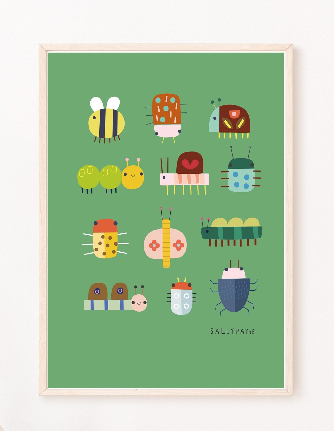Bug Wall Art Wall Art Children's Prints Children's Wall Art Children's ...