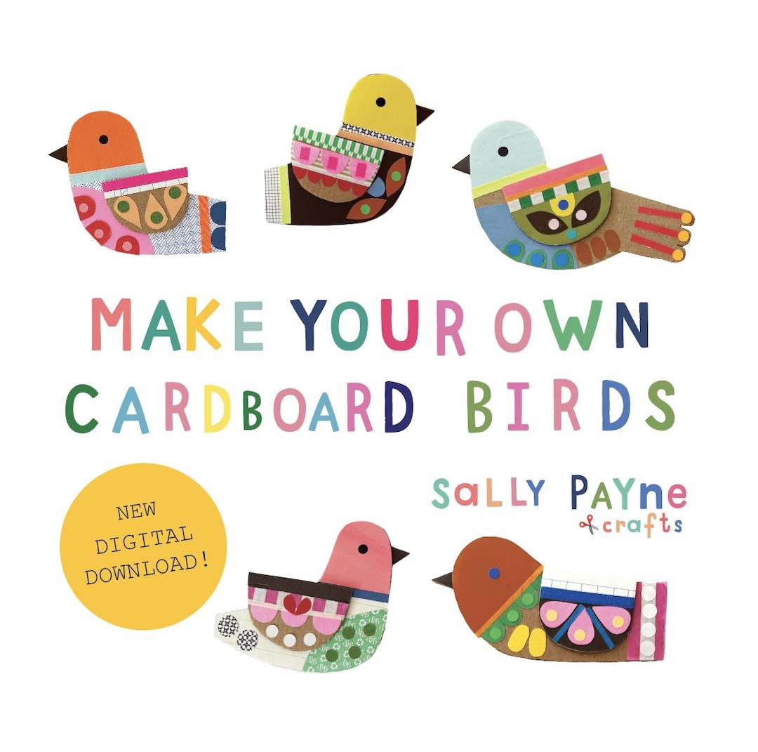 Cardboard Bird CRAFT - Digital Download - - Etsy UK