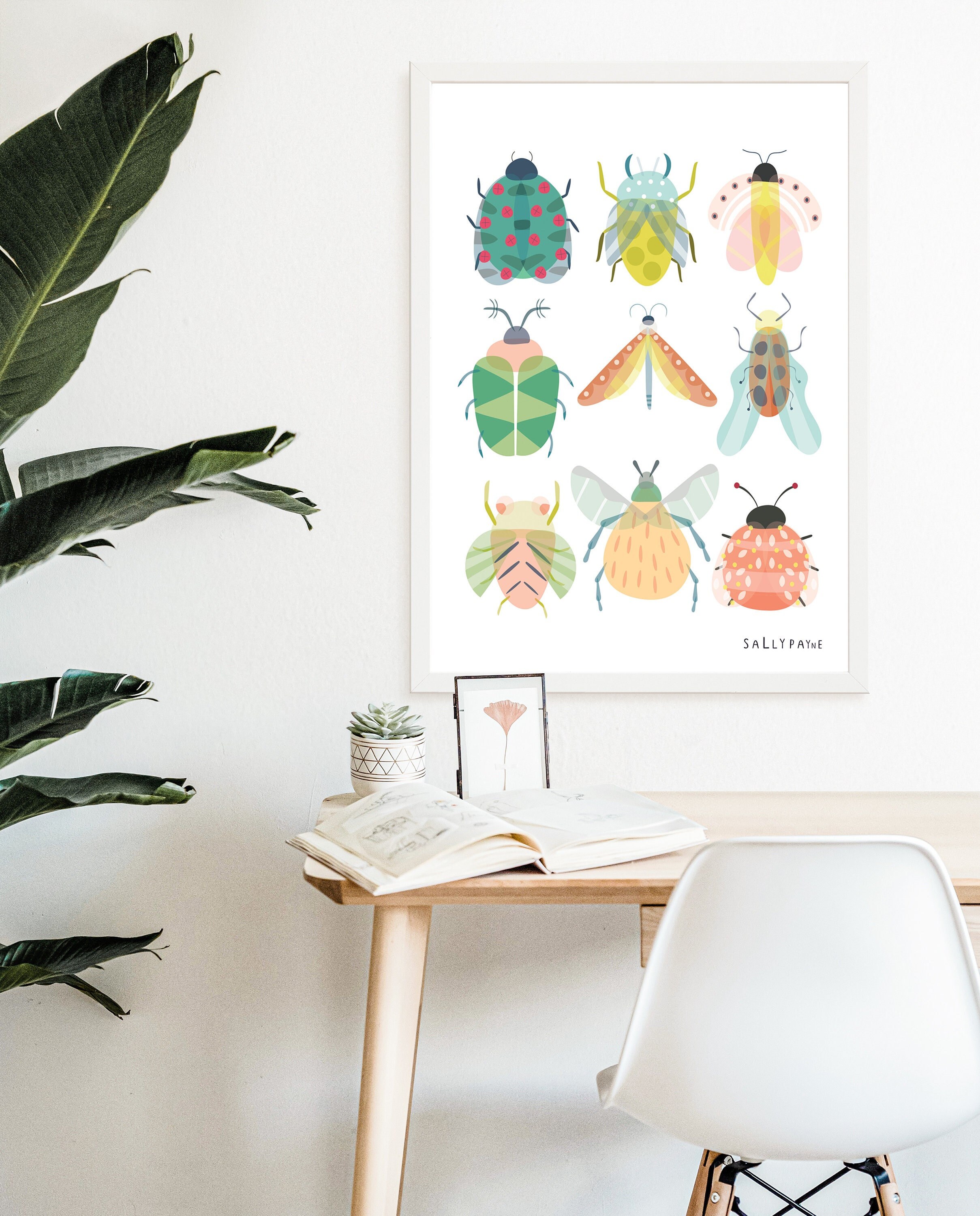 Bug Wall Art Wall Art Children's Prints - Etsy