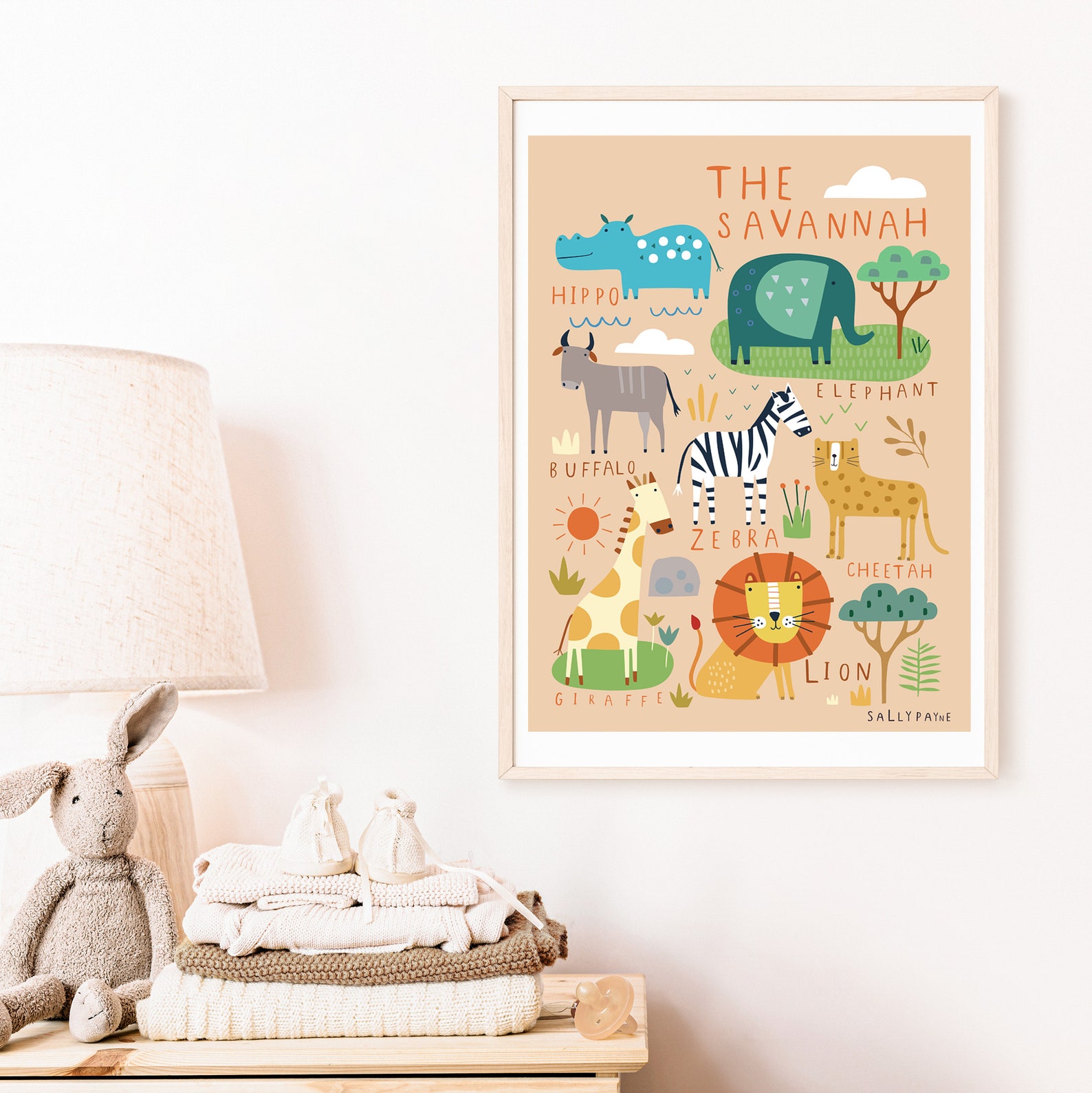 Savannah Wall Art - Wall Art - Children's Prints - Children's Wall Art ...