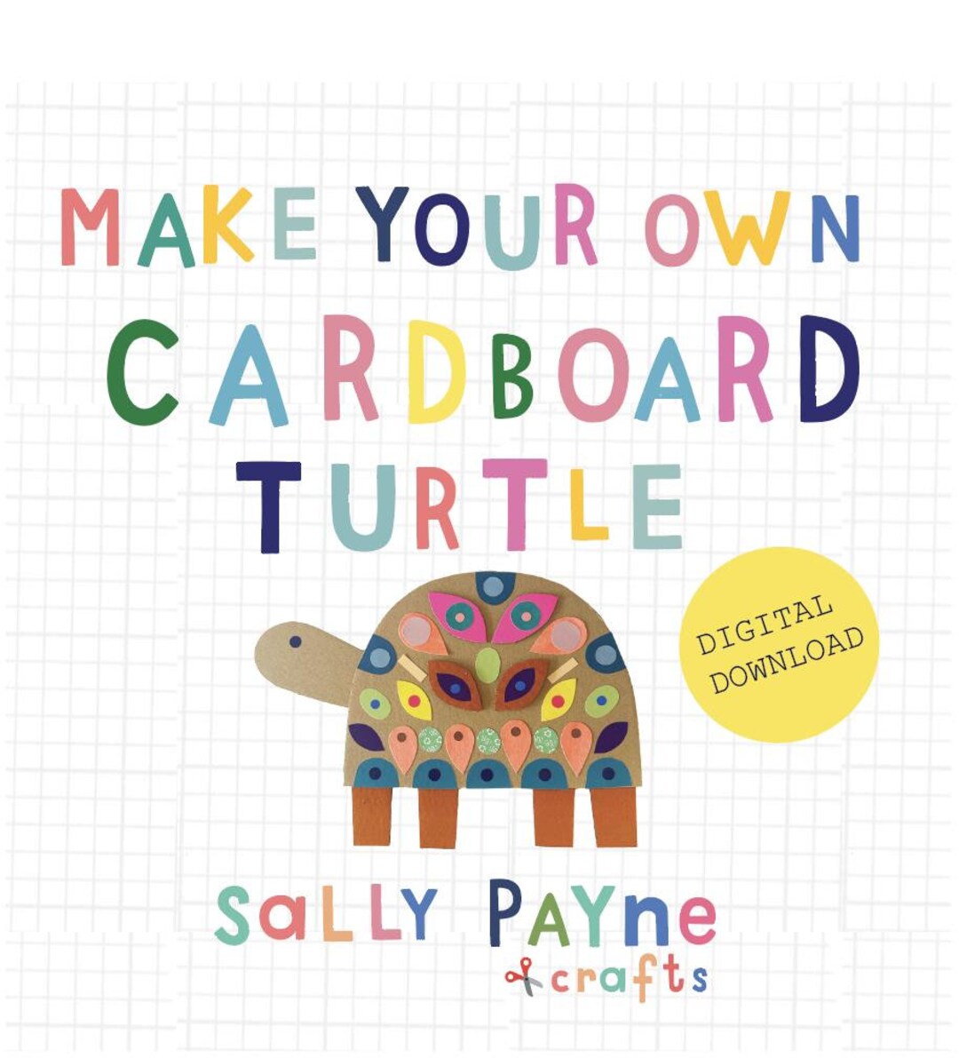 TURTLE CARDBOARD CRAFT - Digital Download - Craft- Make at Home - Etsy
