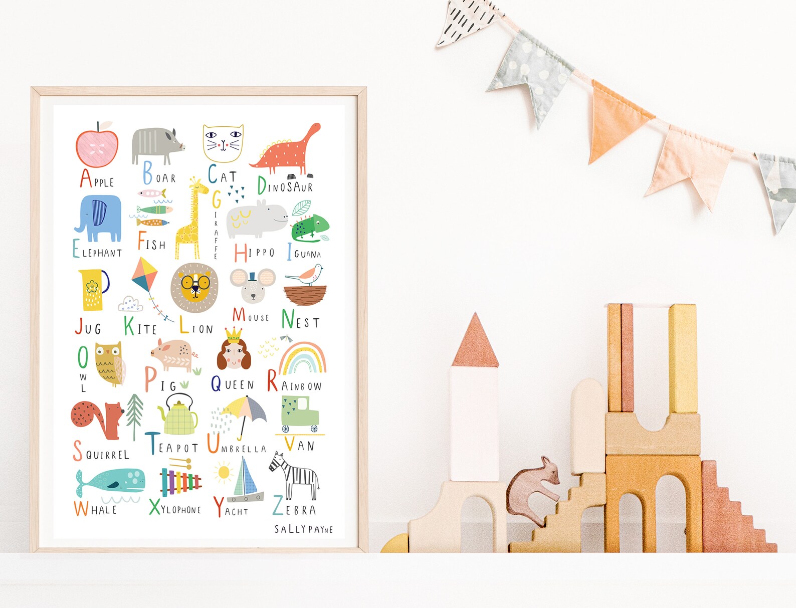 Alphabet Wall Art Wall Art Children's Prints - Etsy