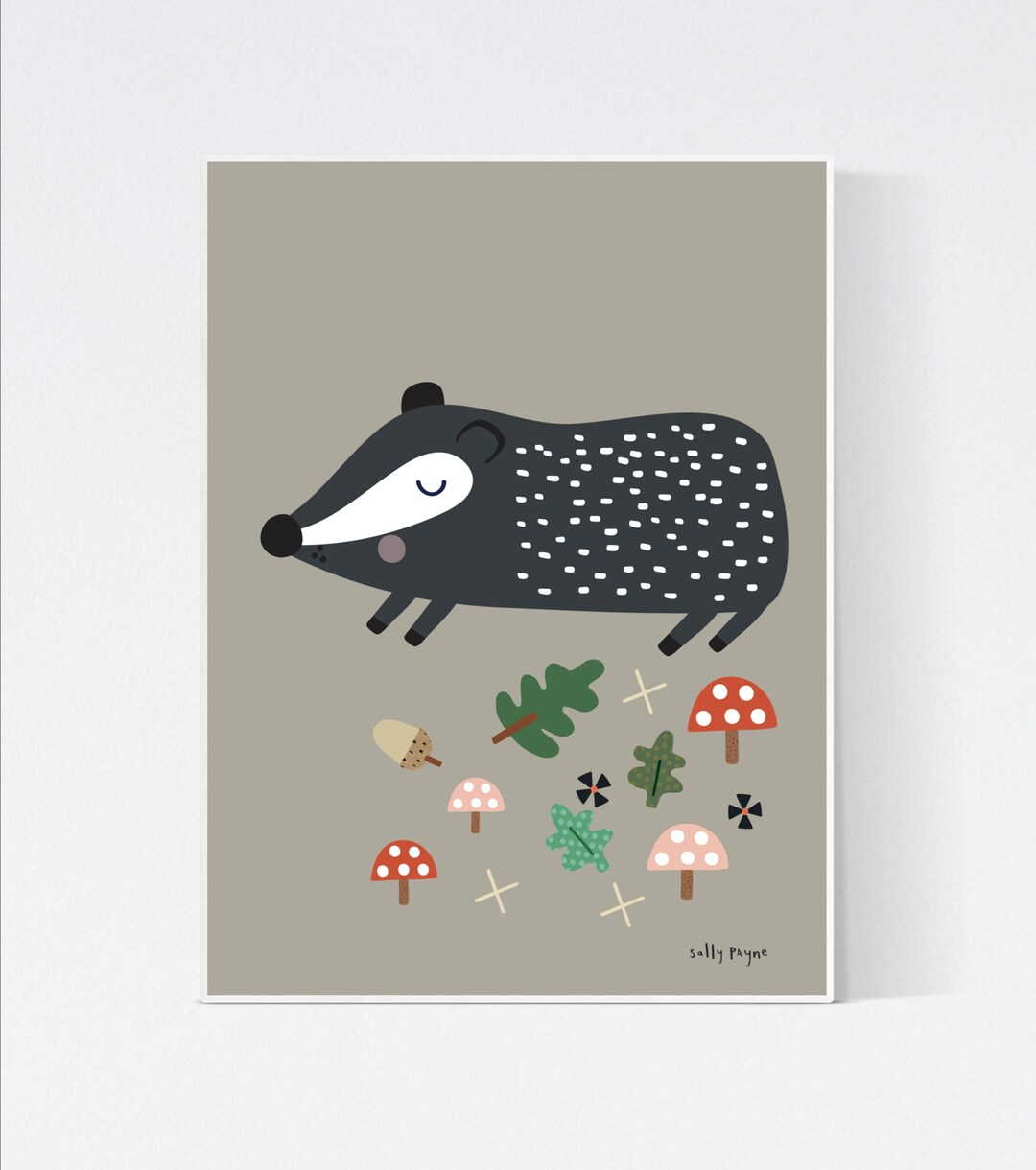Badger Wall Art - Wall Art - Wall Prints - Children's Wall Art - Etsy
