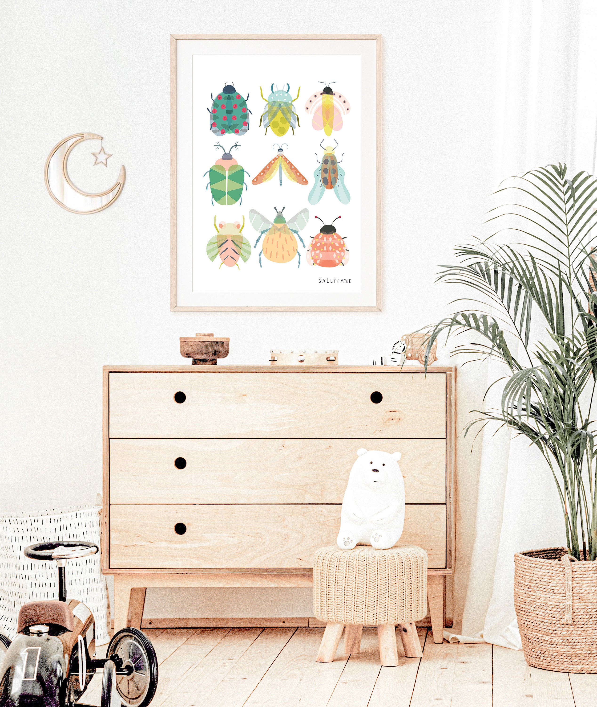 Nine Bugs Print – Children's Wall Art, Insect Illustration - Etsy