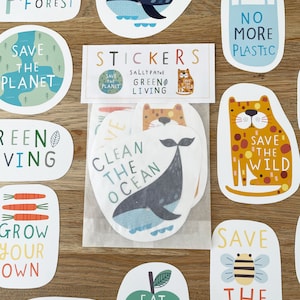 Environmental Awareness Stickers - Kids Stickers - Sticker Pack - Etsy