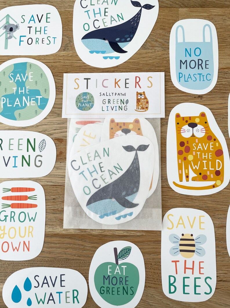 Environmental Awareness Stickers Kids Stickers Sticker - Etsy