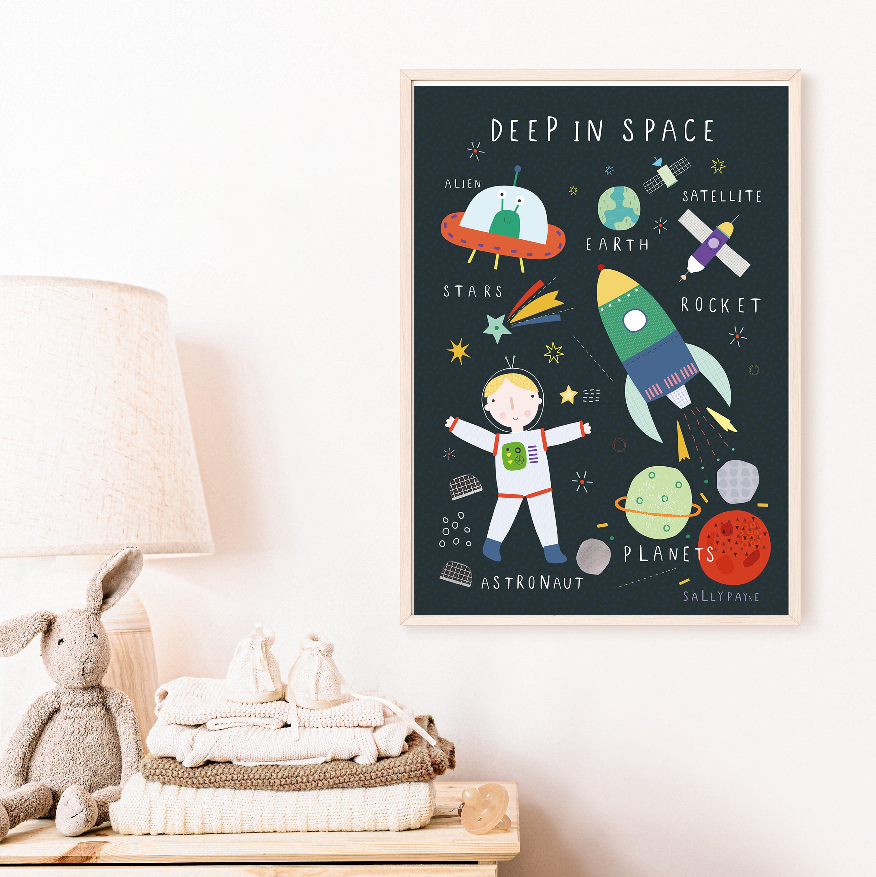 Space Wall Art Wall Art Children's Prints - Etsy