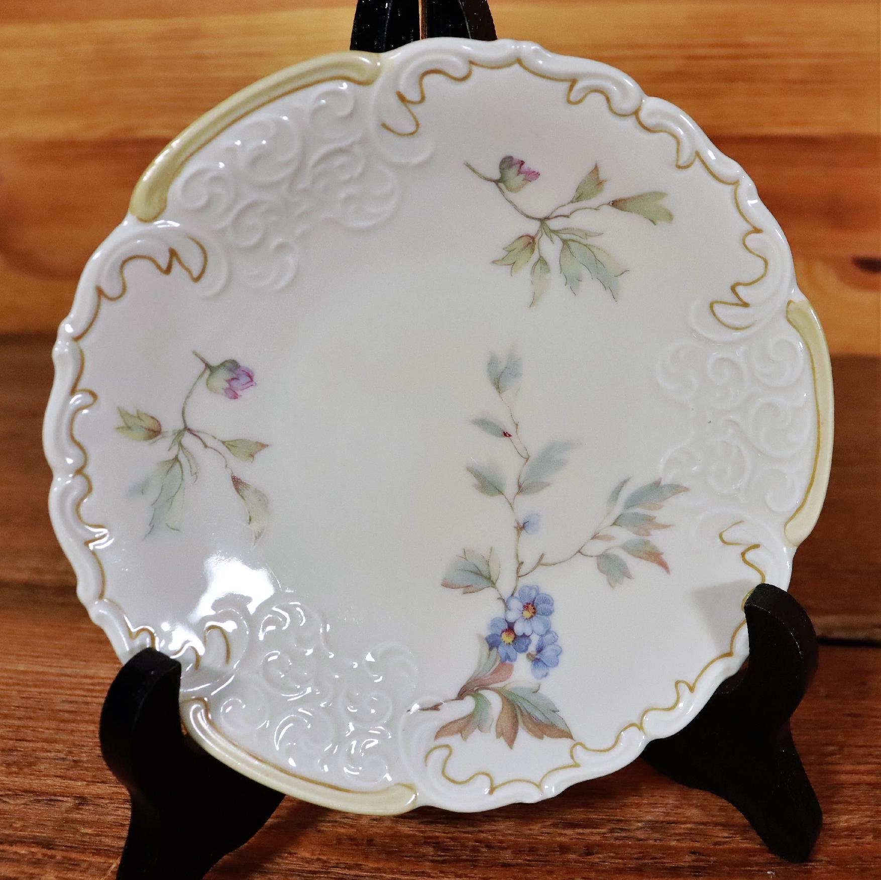 4x Reichenbacher C. & E. Carstens Porcelain Pastry Plate No. 21 Antique ...