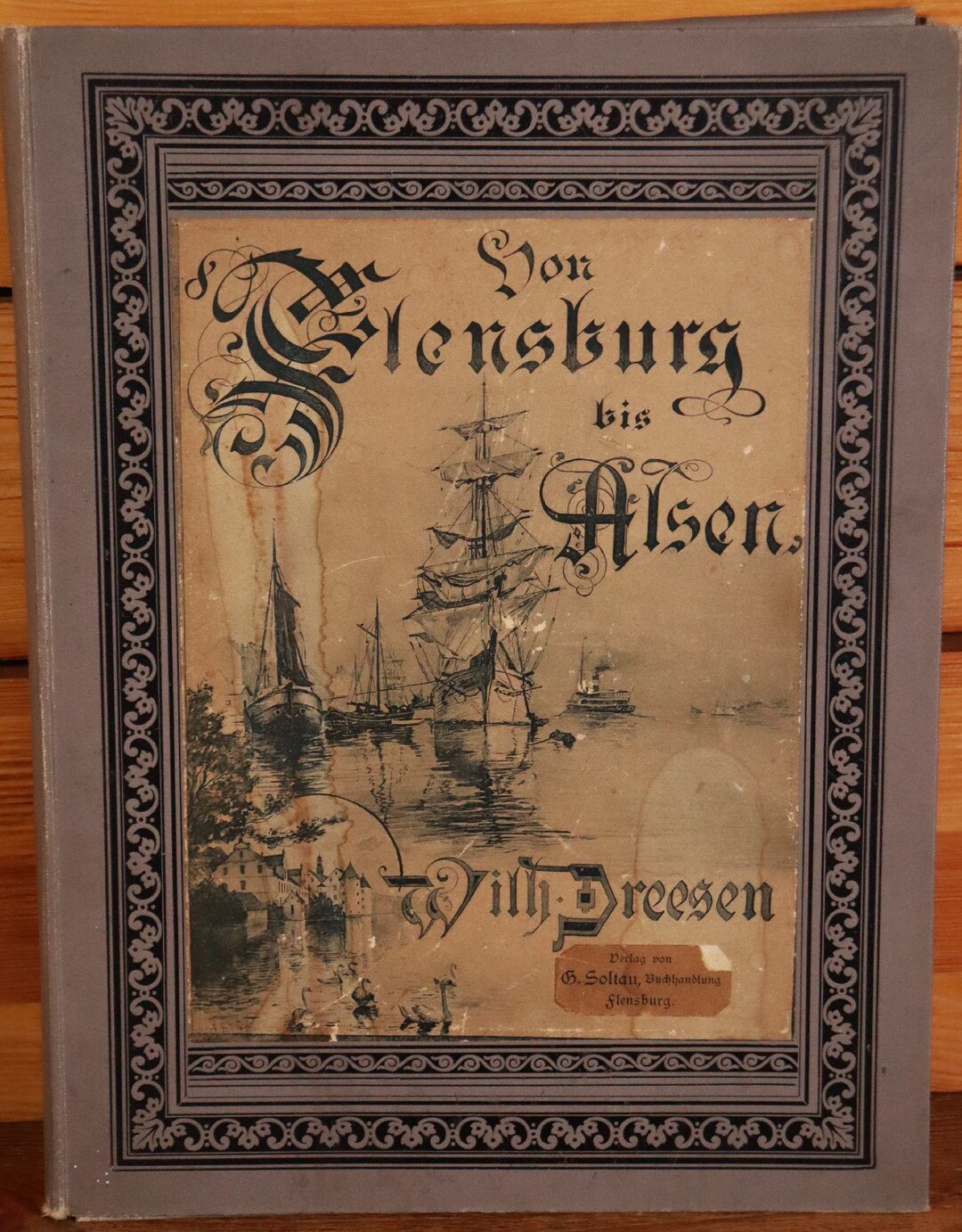 Antique Wilhelm Dreesen Original From 1895 From Flensburg to Alsen ...